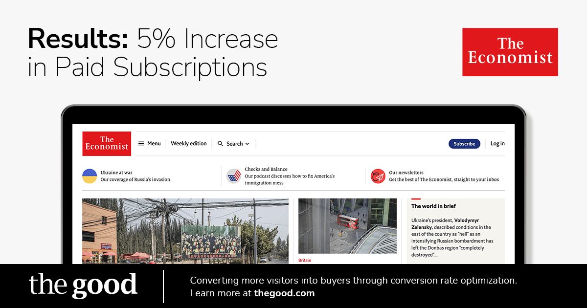 How The Economist Increased Paid Subscriptions by 5%