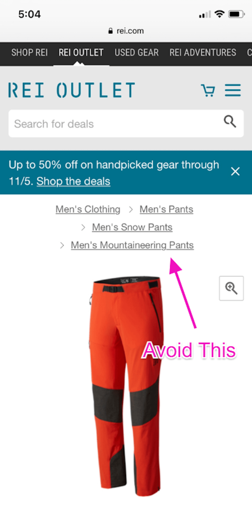 Mobile Breadcrumbs Design Guidelines