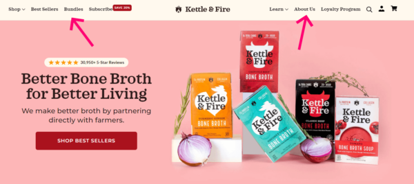 Website Navigation: 10 Conversion Tips & Winning Examples