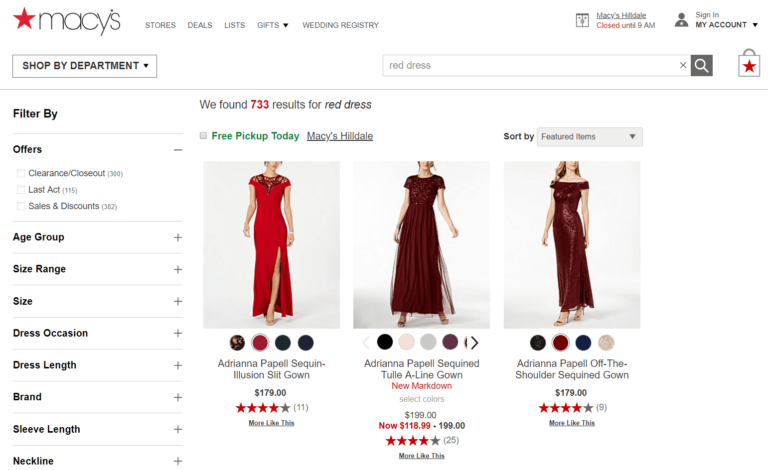 12 Ecommerce Site Search Best Practices (With Examples) - The Good