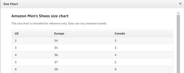 Online Sizing Chart Best Practices for Better Ecommerce Conversions